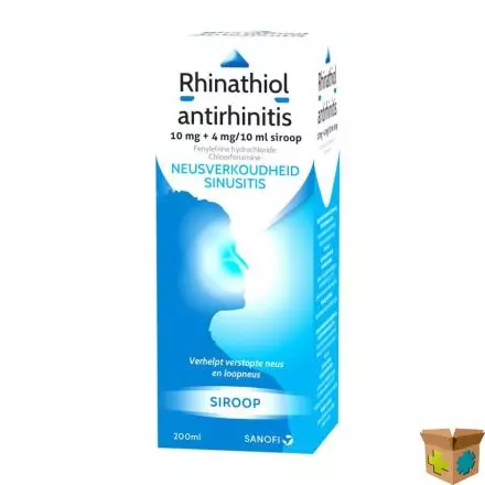 RHINATHIOL ANTIRHINITIS SIROP 200ML - Medstore.be